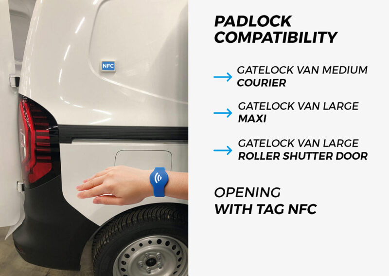 Request the electric version of your padlocks - Gatelock Van®